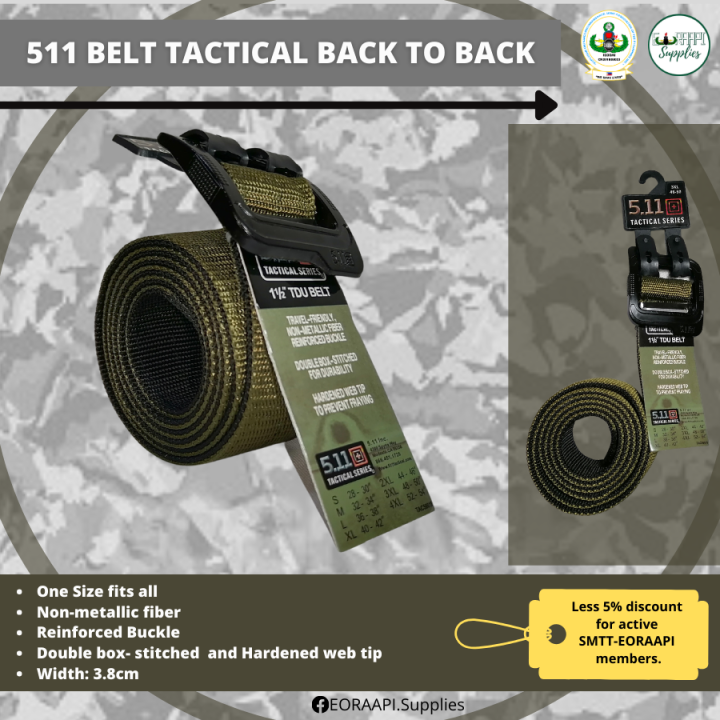 511 Belt Tactical Back To Back | Lazada PH