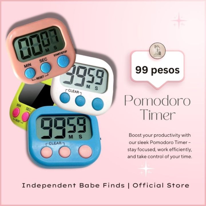 POMODORO TIMER (Tool for building habits) with free battery | Lazada PH