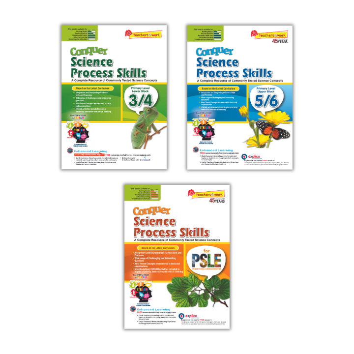 Conquer Science Process Skills Book 3 - 6 | Topical | Primary Science ...