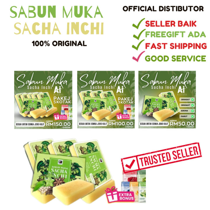 [24H SHIPPING] SABUN SACHA INCHI VIRAL SABUN MUKA SACHA INCHI AI GLOBAL ...