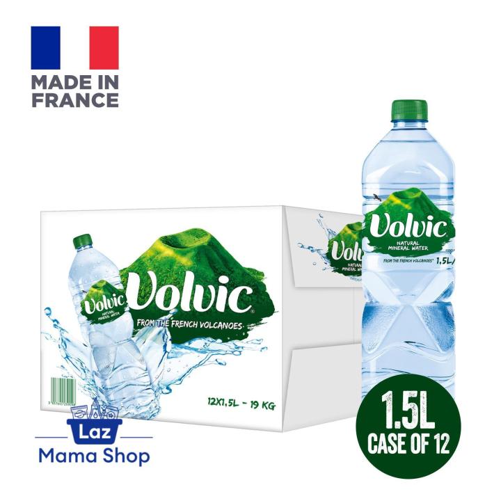 Volvic Natural Mineral Water 12x1.5L - Case (Laz Mama Shop) | Lazada ...