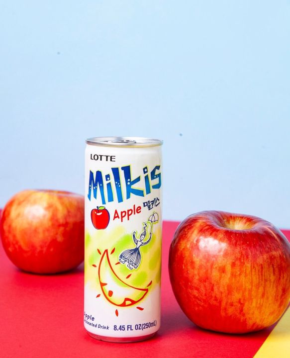 Korean Lotte - Milkis Apple Flavor Can 250mL | Lazada PH
