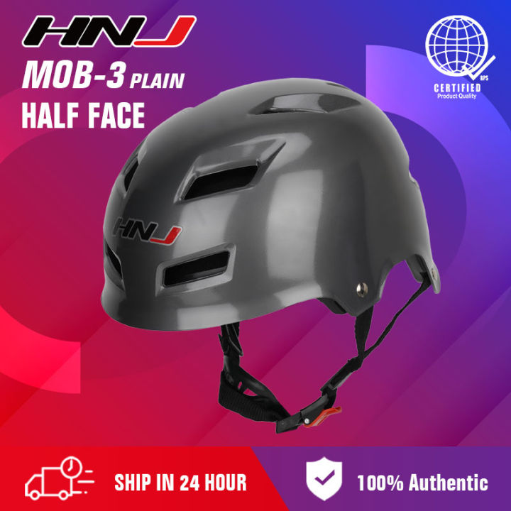 HNJ MOB 3 Motorcycle Nutshell Helmet for motor, Bike and E-Bike | Lazada PH