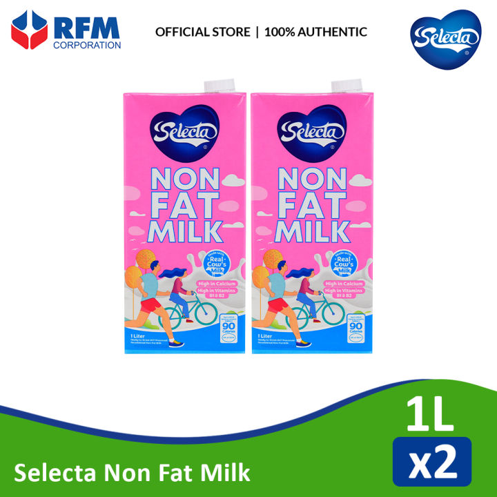 Selecta Non Fat Milk 1L - Set of 2s | Lazada PH