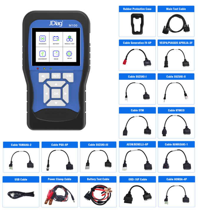 Motorcycle Diagnostic Tool M100 Standard Version Motorcycle Scanner ...