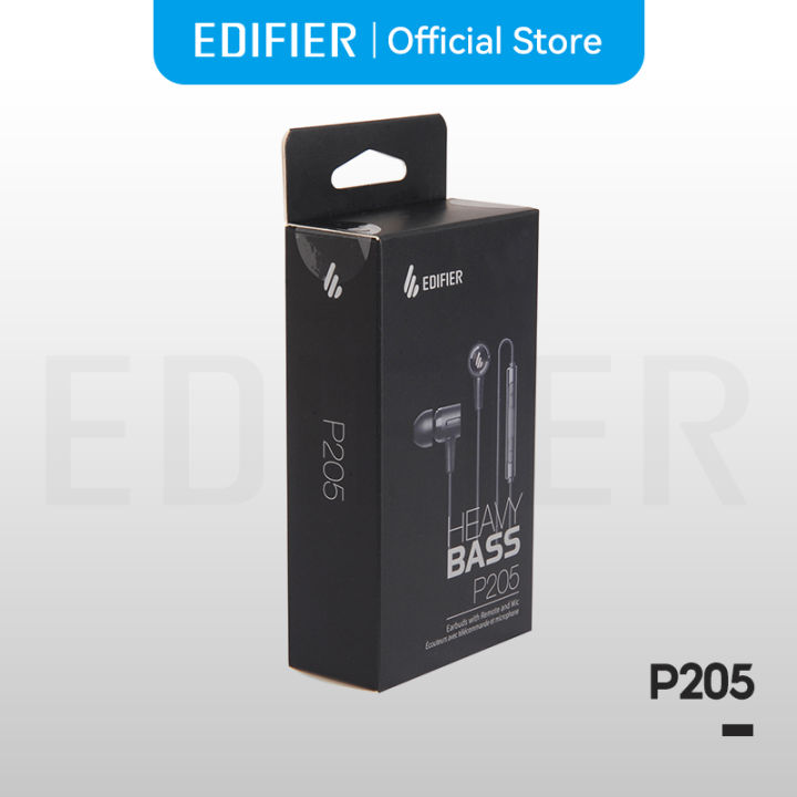 Edifier P205 Wired Earbuds with Remote and Mic 8mm Dynamic Drivers ...