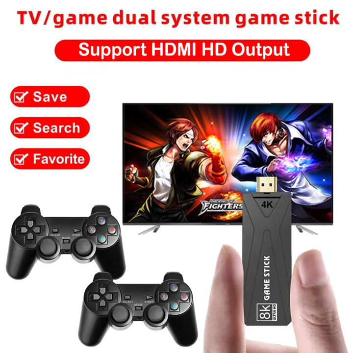 Game Box 8K Ultra HD Set-Top Box Android TV+Dual System Retro Game ...