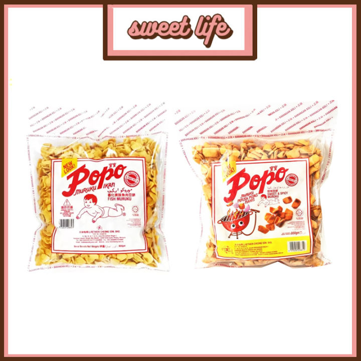 700G POPO ( ORIGINAL / SWEET & SPICY MURUKU / FISH / IKAN / MIX / POPO ...