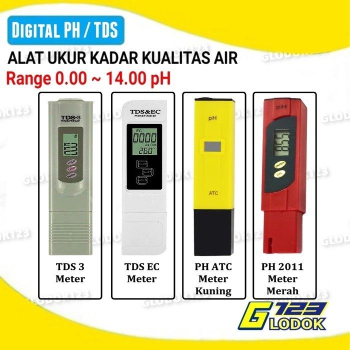 Alat Ukur PH TDS Meter Tester Digital Air Hidroponik Keasaman Air ...