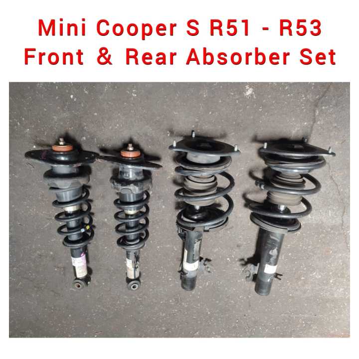 Mini Cooper S R50 R51 R52 R53 Front & Rear Absorber With Spring Set ...