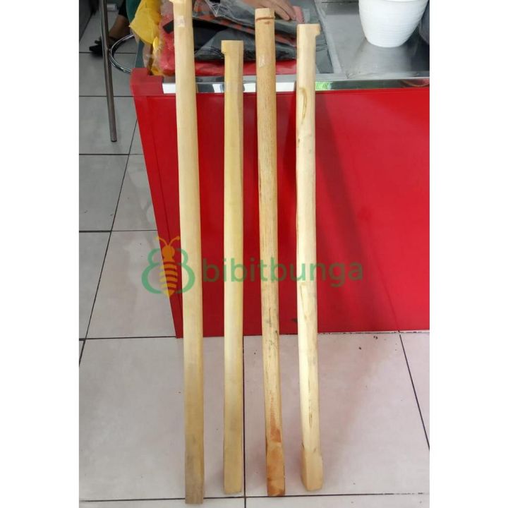 Gagang Cangkul Kayu Jati Pacul Panjang 100cm 100 cm Kebun Taman Biasa ...
