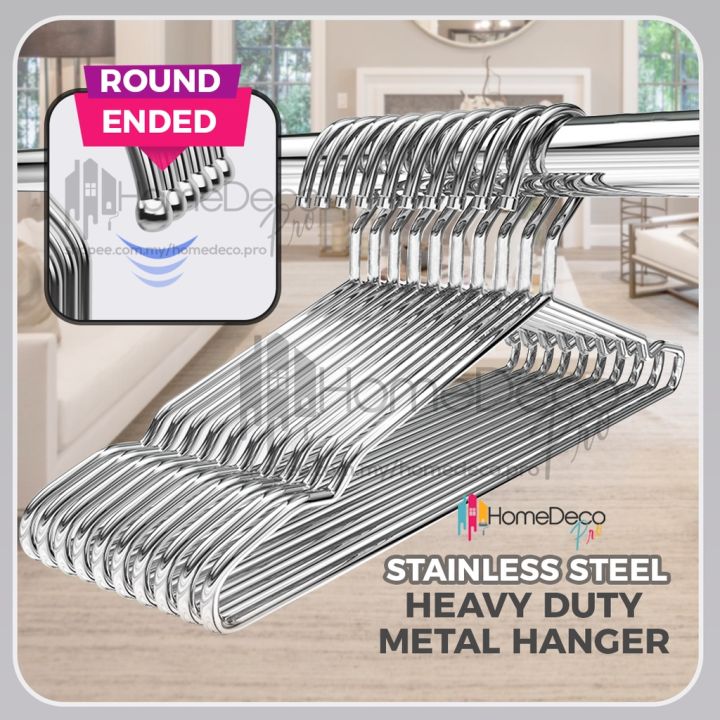 Premium Heavy Duty Anti Corrosion Stainless Steel Cloth Hanger Clothes ...