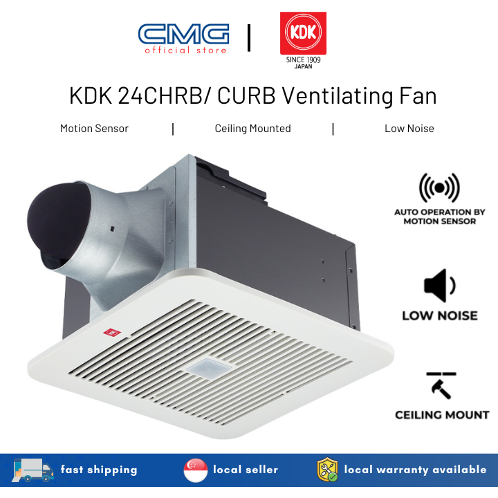 *New Model* KDK Ceiling Mount Ventilating Fan with Motion Sensor and ...