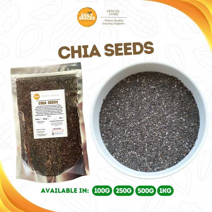 Daily Snacks Organic Chia Seeds (Peru) - in Ziplock Pouch | Lazada PH