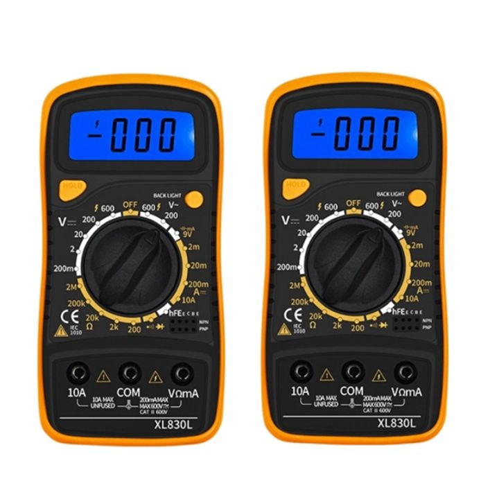 Handheld Digital Multimeter LCD Meter Home Maintenance High Precision ...