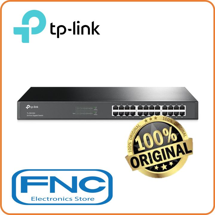 TP-LINK TL-SG1024 Network 24 x 10/100/1000M RJ45 ports, 1U 19-inch Rack ...