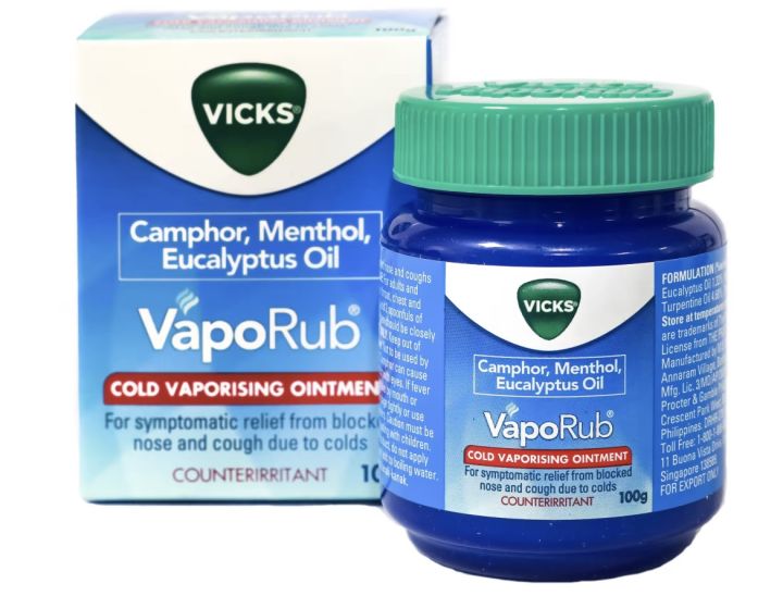 Vicks Vapor Cold Vaporising Ointment 100g | Lazada PH