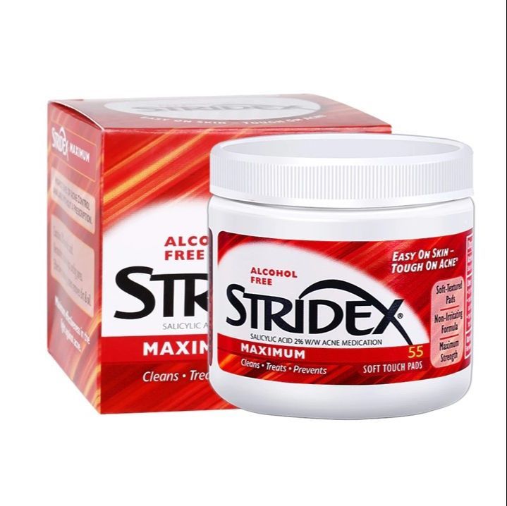 Stridex Maximum Alcohol Free Salicylic Acid 2%, 55 Soft Pads (SALE! Nov 2023 Expiry) | Lazada PH