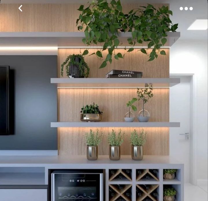 2 layer floating shelves made from solid wood, thick wooden shelves ...