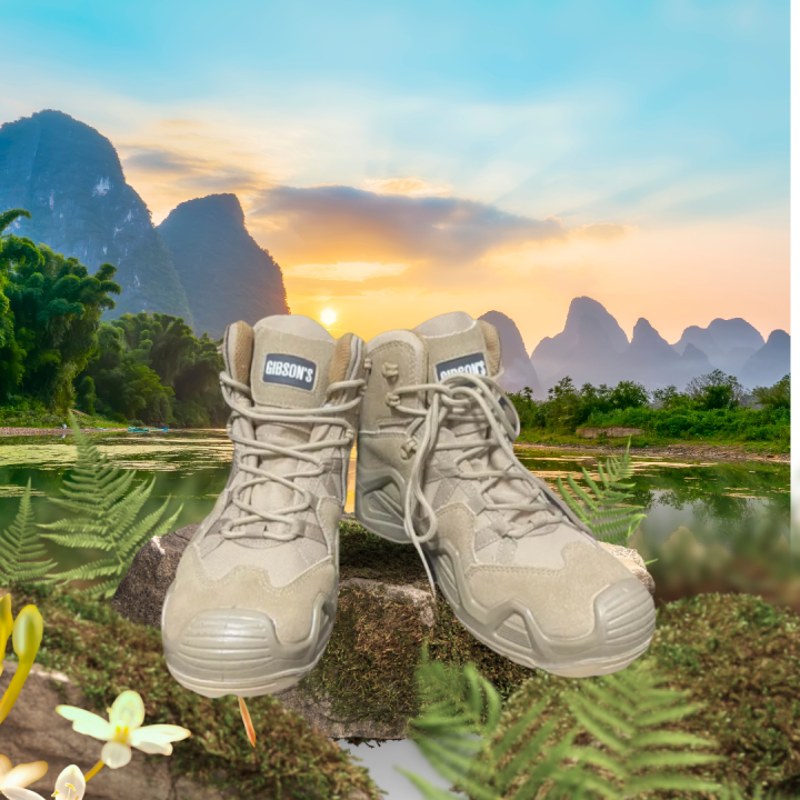 Gibson's Desert Tan Mid-cut Combat | Lazada PH