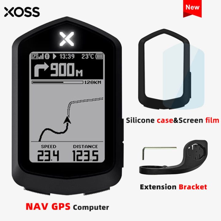 XOSS NAV มาตรวัดความเร็วจักรยานไร้สายกันน้ำ IPX7 Type-C จักรยานชาร์จไฟ ...