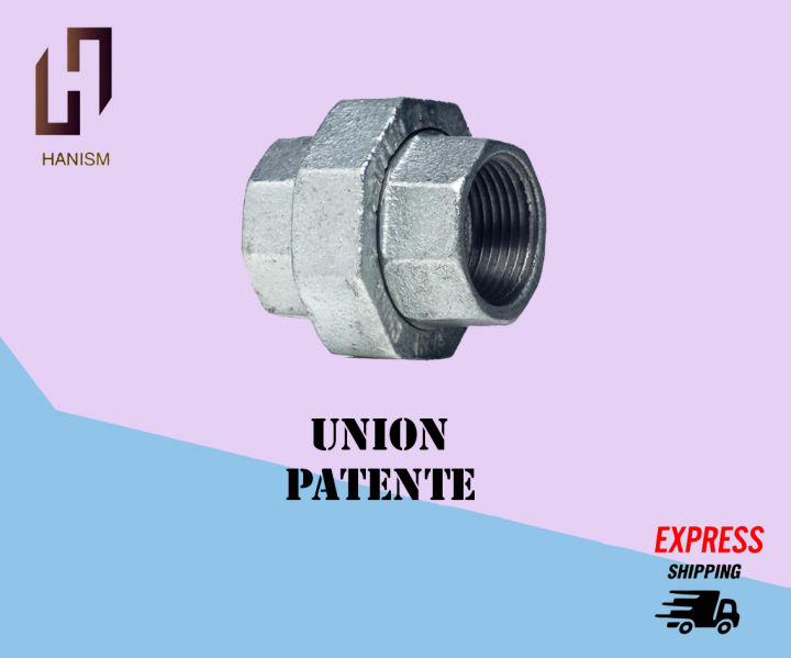 HANISM MECH GI FITTINGS S-40 UNION PATENTE 1/2, 3/4, 1, 1 1/4, 1 1/2, 2 ...