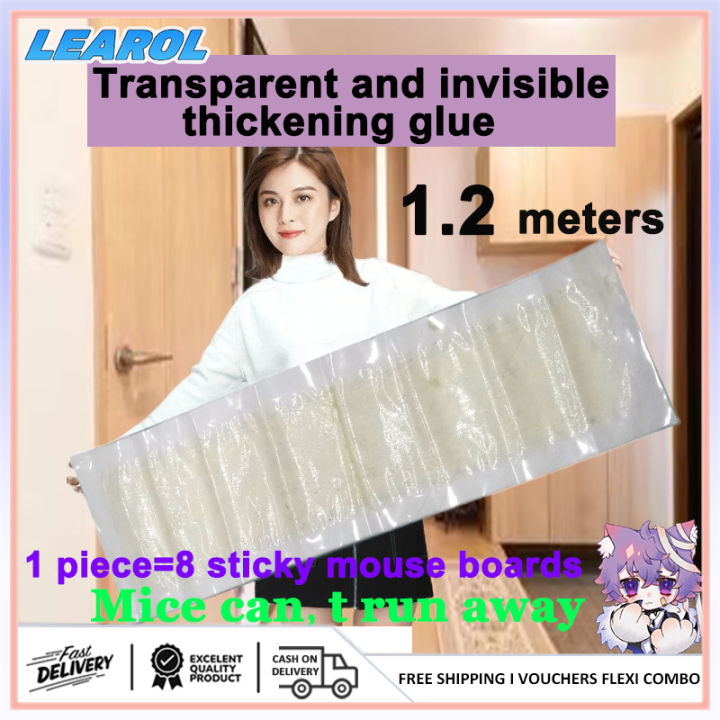 🐀Transparent invisible design🐀Big Size Sticky mouse board 1.2meters 1 ...