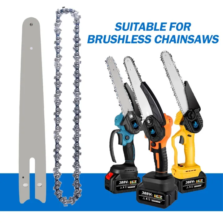ONEVAN 8 Inch Chain Guide Set 45 Knots Electric Chainsaw Chains and ...