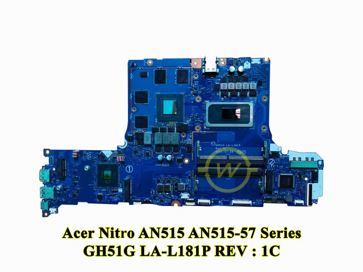 Mainboard Motherboard Mobo Laptop Acer Nitro AN515 AN515-57 LA-L181P REV 1C Series ...