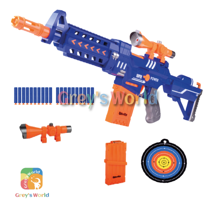 [GREY'S WORLD] Stock Ready M16 Blaster Electric Nerf Machine toygun ...
