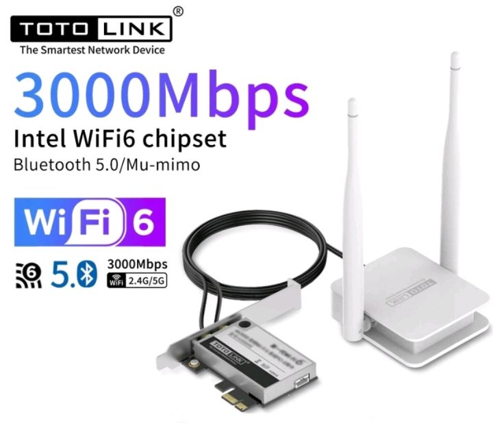 Totolink AX3000 WiFi 6 PCI Express WiFi receiver | Lazada