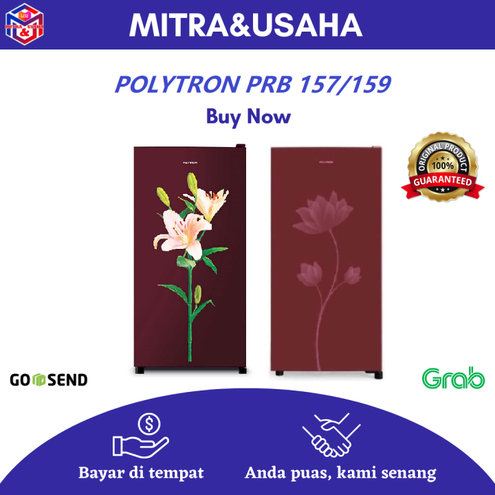 POLYTRON PRB 157/159 Kulkas 1 Pintu Metallic (150 Liter) - SELURUH ...