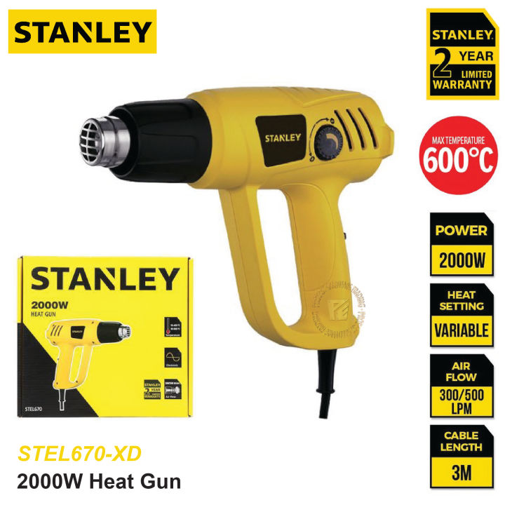 STANLEY STEL670-XD 2000W Heat Gun / Hot Air Gun / Blower | Lazada