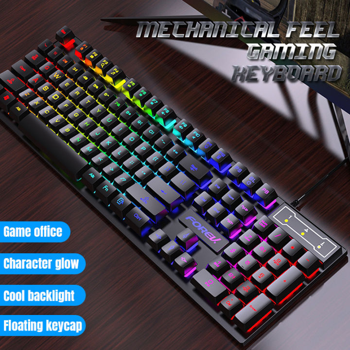 [READY STOCK] FOREV FV-Q1S Colorful Fantasy Backlit Gaming Keyboard ...