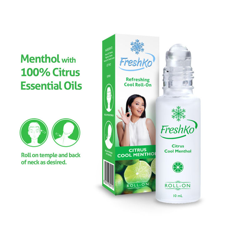FreshKo Citrus Aromatherapy Cool Menthol (Roll-On) 10ml | Lazada PH