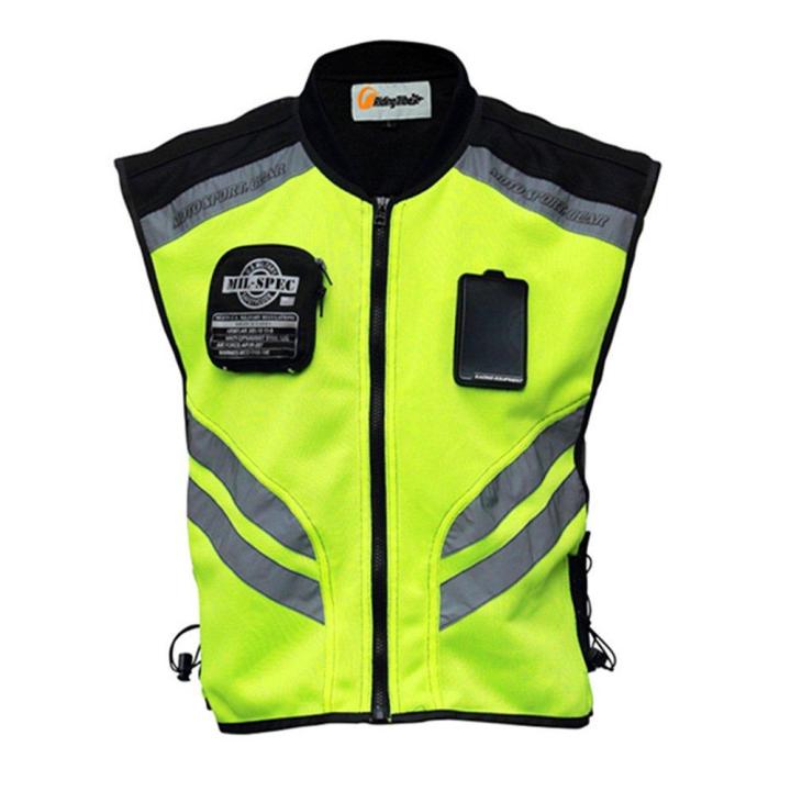 Riding Tribe JK22 Men's Motorcycle Racing Sleeveless Jacket Safety ...