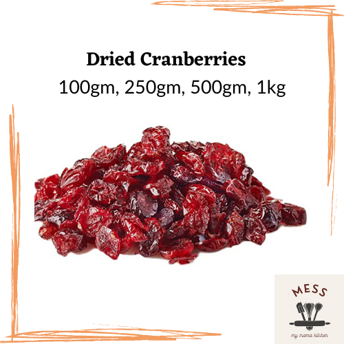 California Dried Cranberries Premium Grade / Kranberi Kering (100gm ...