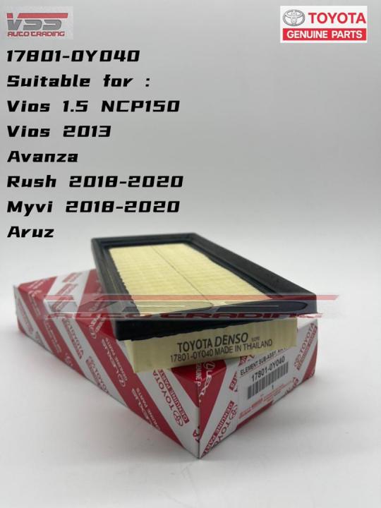 Air Filter Toyota Vios Ncp150 , AVANZA ,RUSH, ARUZ, MYVI GEN3 17801 ...