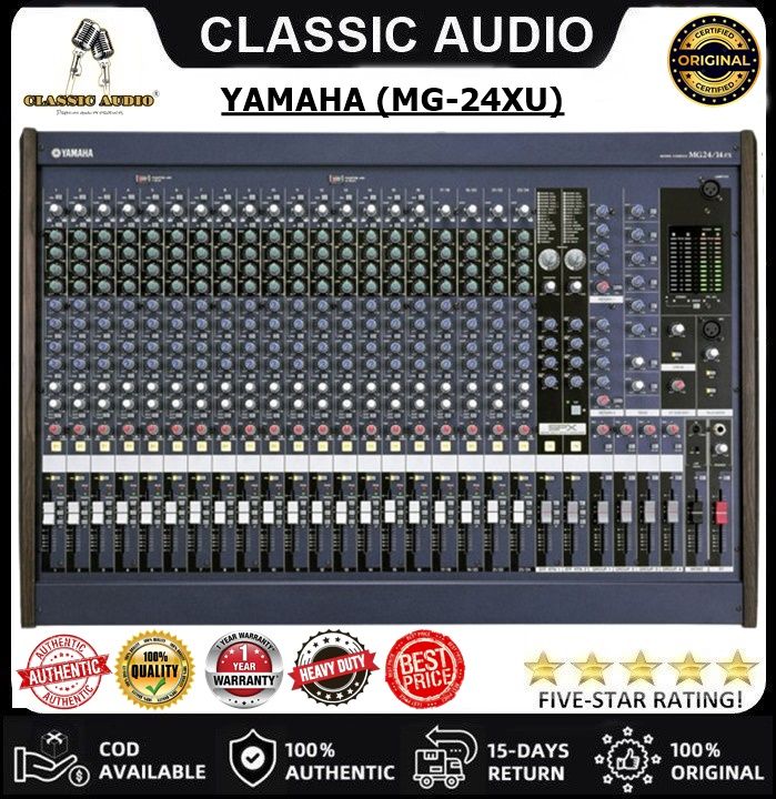 YAMAHA CLASSIC AUDIO MG24XU/14FX 24 Road Mixer Road 16 Professional ...