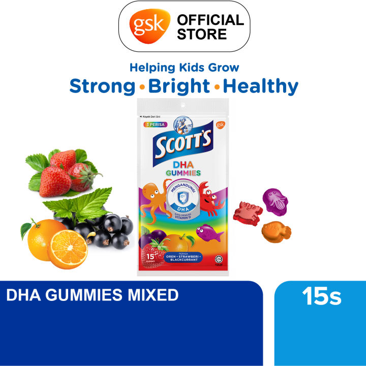 Scott's DHA Chewable Gummies - Assorted (15’s) | Lazada