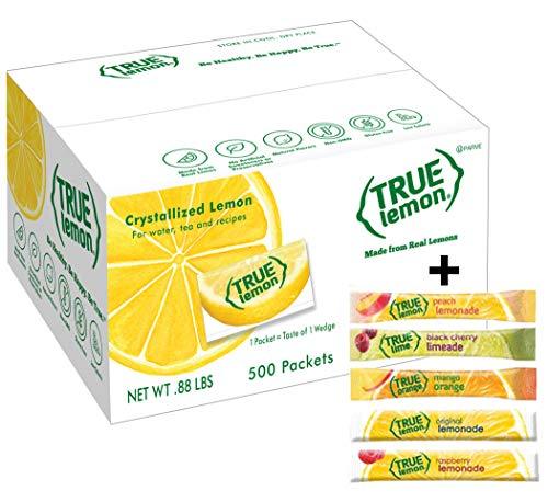 True Lemon Bulk Packets; plus 5 sticks of variety flavors lemonade, 505 ...
