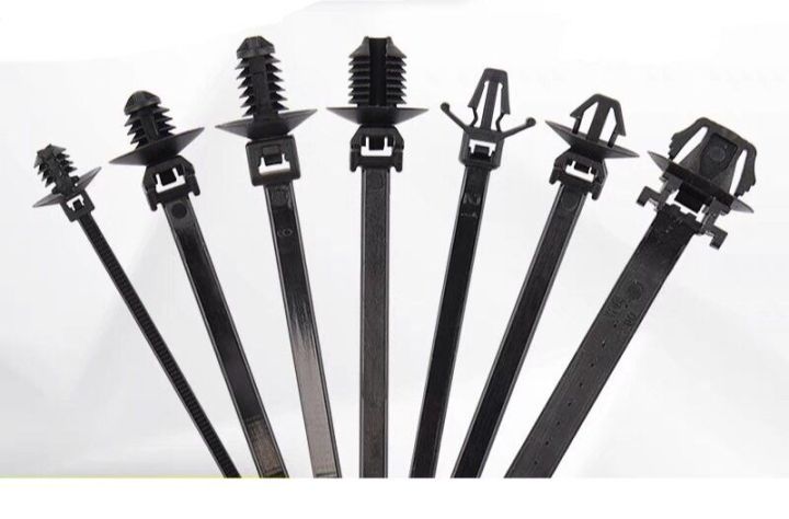 Cable Tie Automotive Wiring Push Mount Black Car Zip Wire Wrap ...