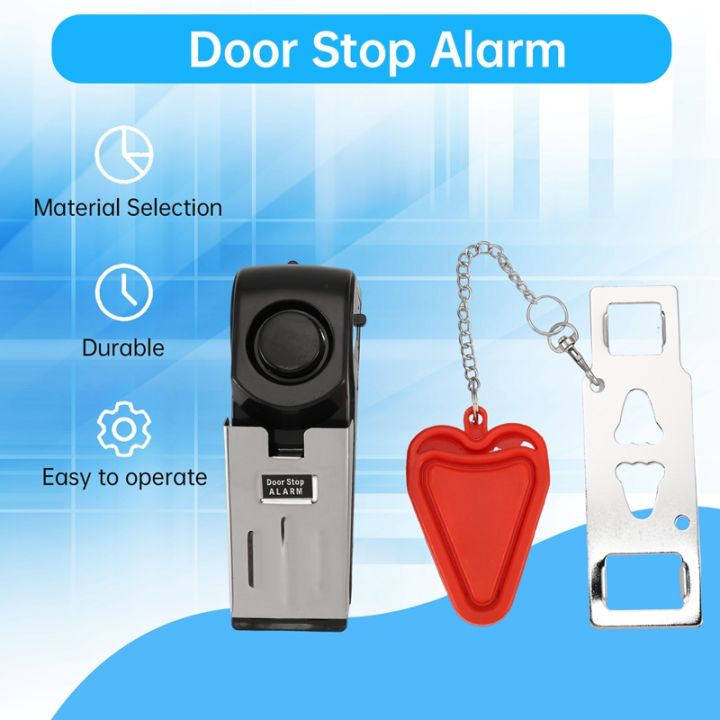 Portable Door Lock & Door Stop Alarm,Dual Protection Security Door Kit ...