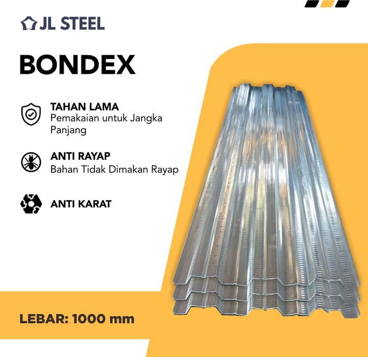 Bondek Galvanis Cor 0.75 75 / Bondex / Floordeck full std | Lazada ...