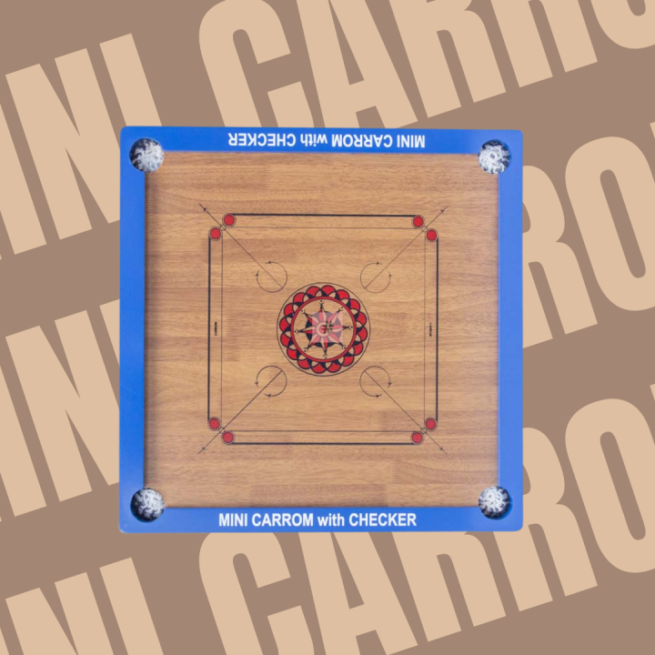 Mini Carrom Board with Checker (BR 60) | Lazada