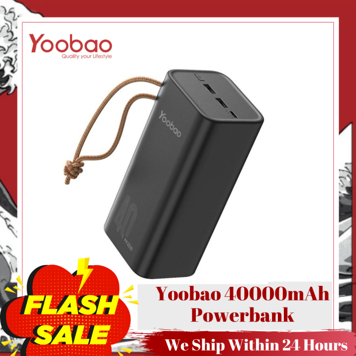 🔥 40000 mAh Original Yoobao Powerbank | Fast Charging | For Emergency ...