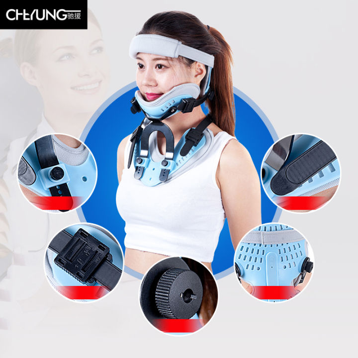 Neck Collar Cervical Neck Traction Device Support Brace neck therapy ...