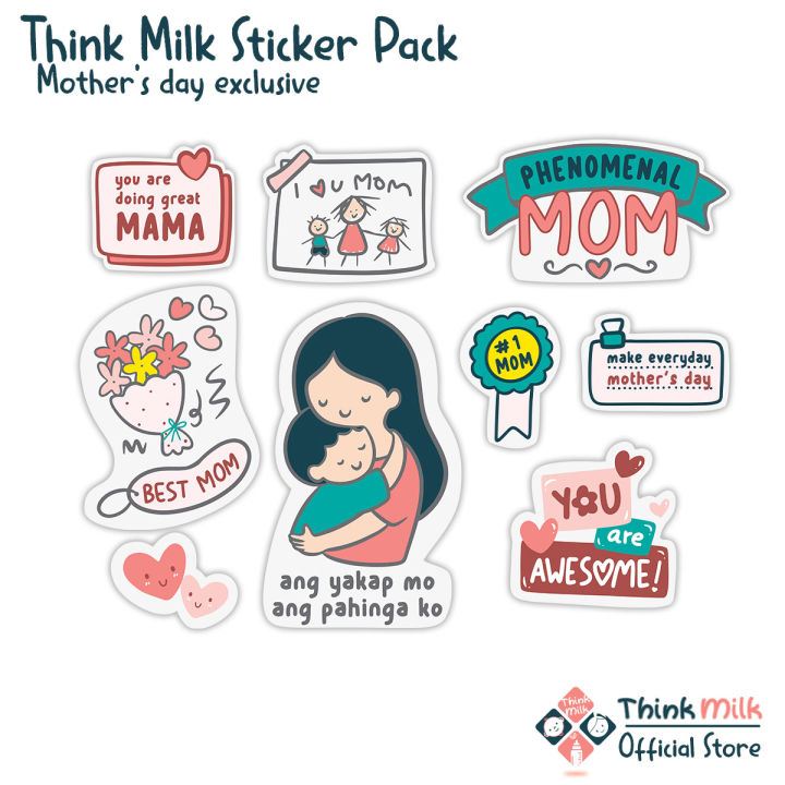 Think Milk Breastfeeding Sticker Pack | Lazada PH
