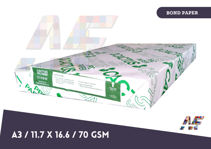 Cactus Bond Paper / A3 11.7x16.5in or 297mm x 420mm / A4 8.25x11.7in or ...