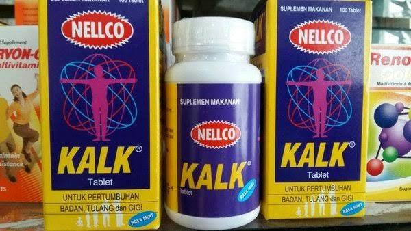 kalk calsium untuk pertumbuhan tulang dan gigi 500mg isi 100 tablet ...
